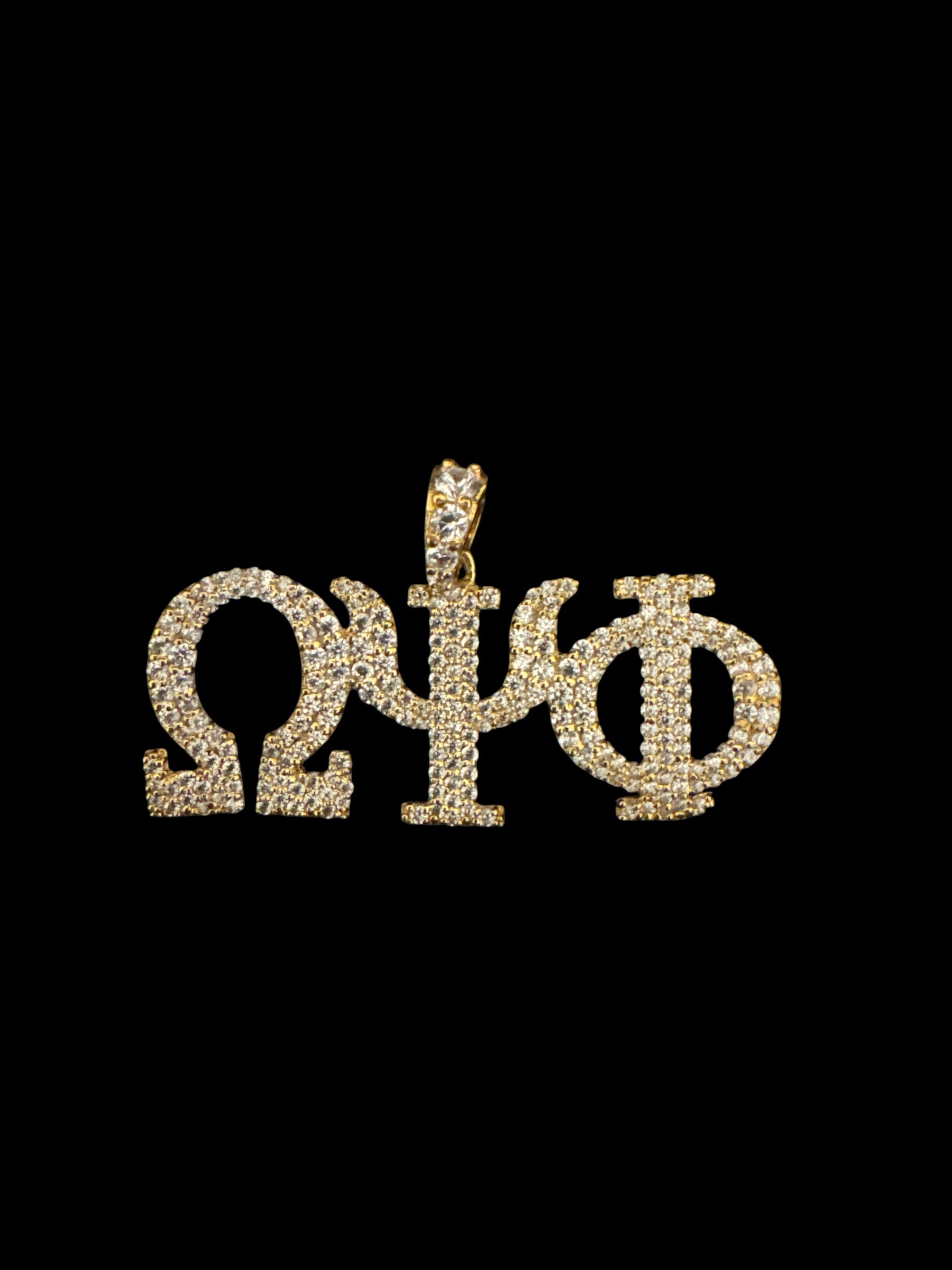 Omega Psi Phi “Greek letter”pendant – Q.Jones Custom