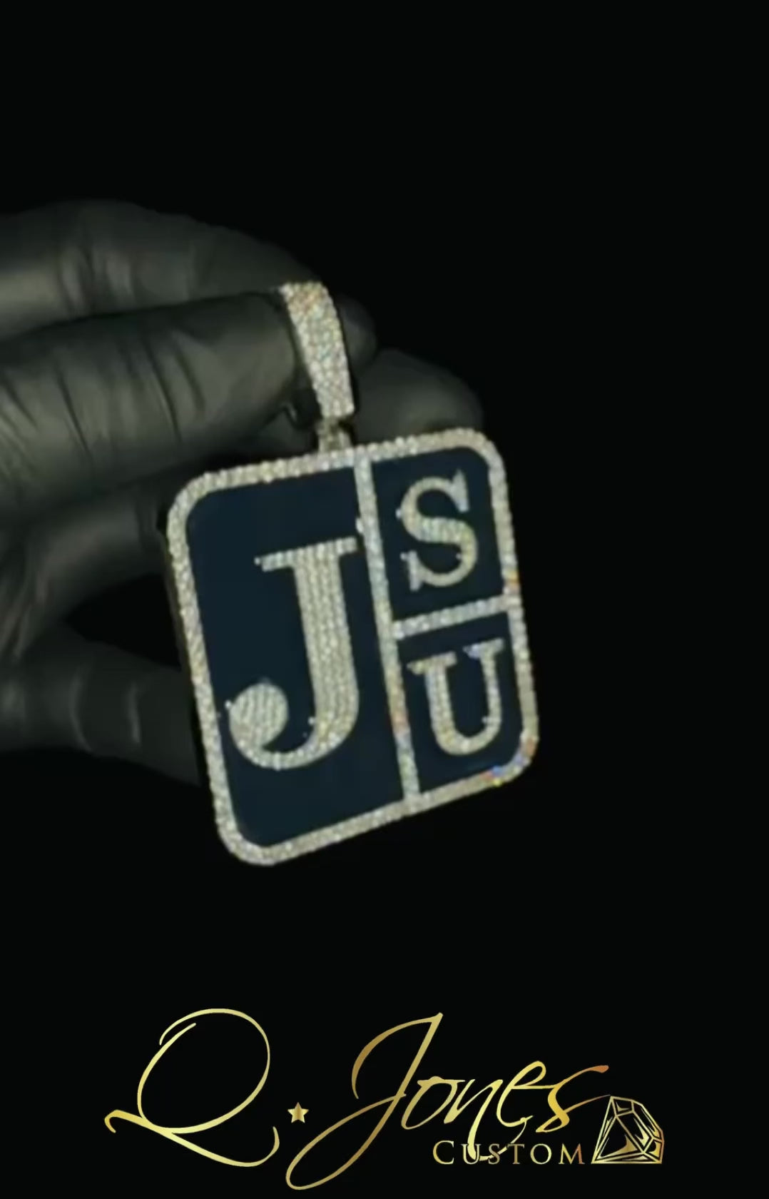 Jackson State Block Logo Pendant – Q.Jones Custom